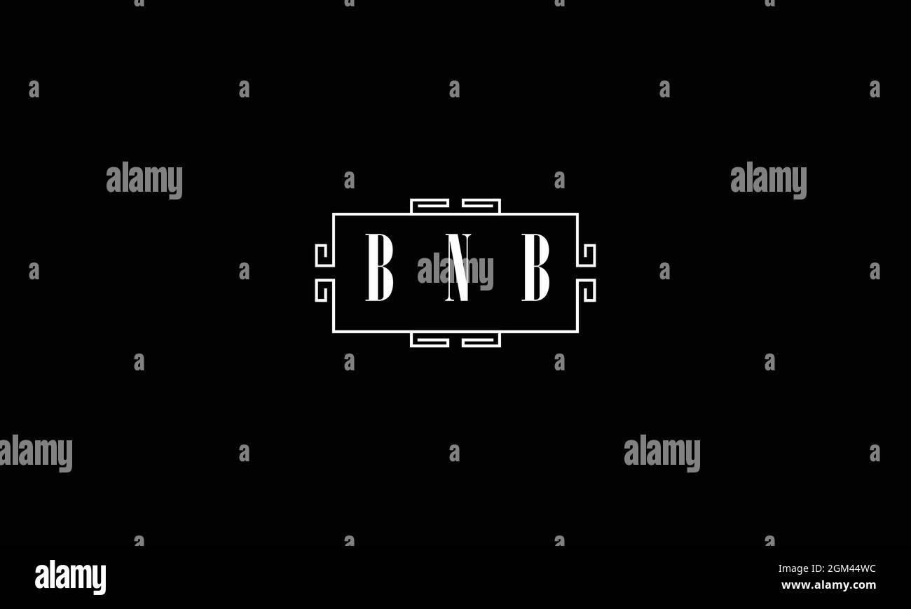 LETTERS BNB LOGO DESIGN FOR ILLUSTRATION USE Stock Vector Image & Art ...