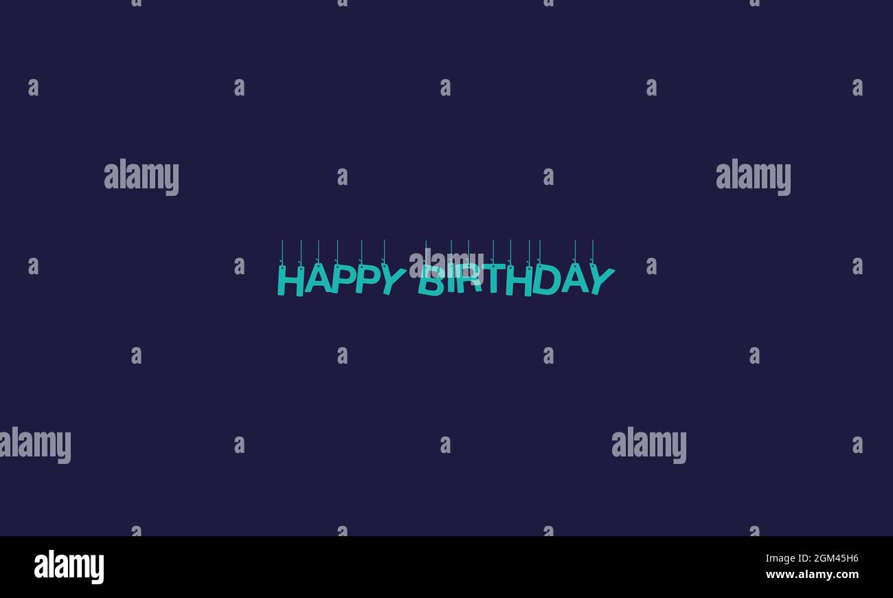 HAPPY BIRTHDAY LOGO DESIGN FOR ILLUSTRATION USE Stock Vector Image ...