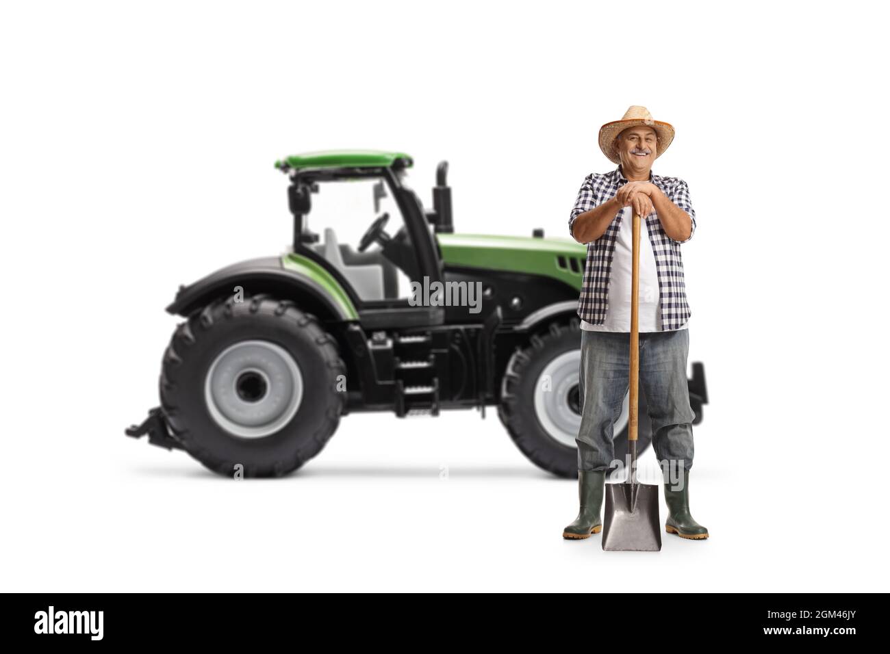 Farmer posing with tractor hi-res stock photography and images - Alamy