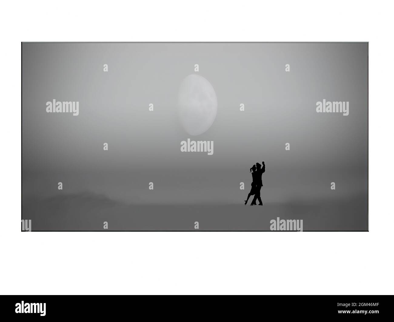 Couple Dancing In The Moonlight