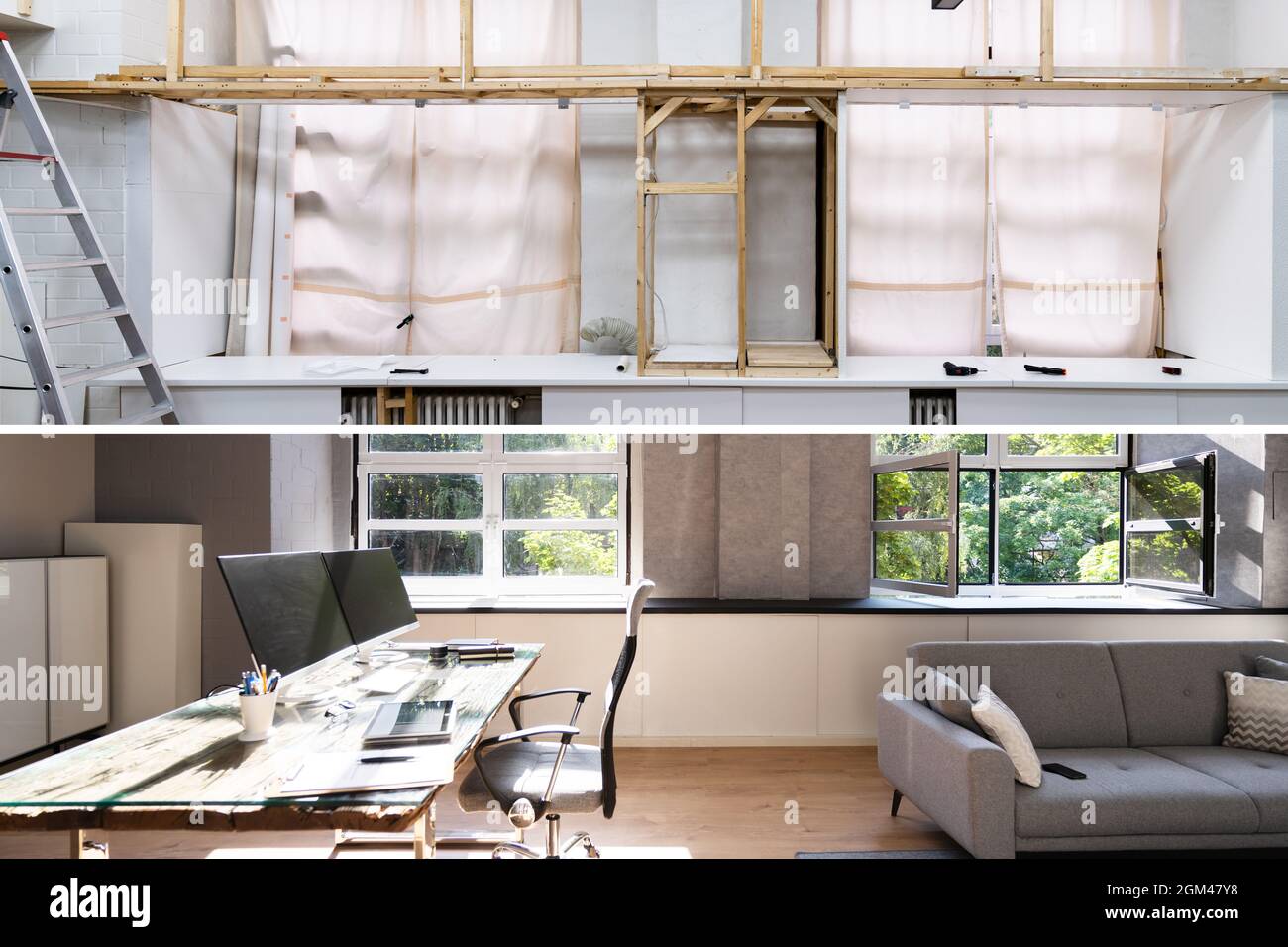 Before and after house renovation hi-res stock photography and images ...