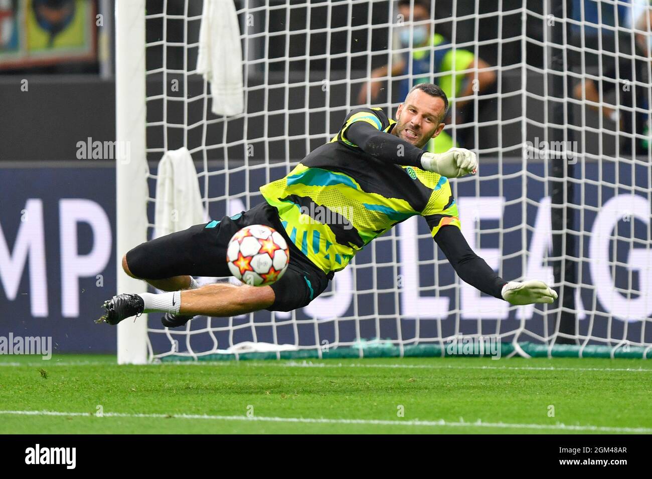 Milano, Italy. 15th Sep, 2021. Goalkeeper Samir Handanovic of Inter ...