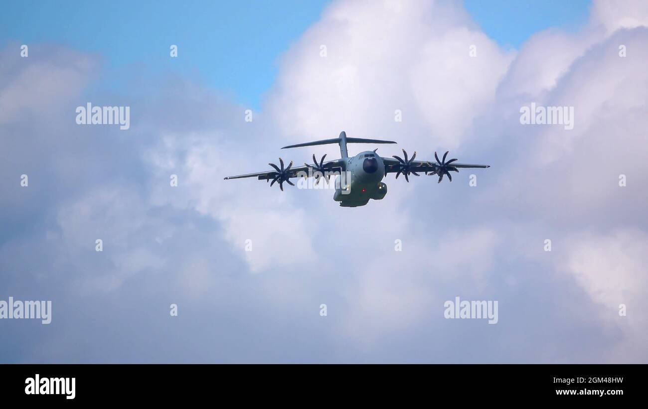 ZM401 RAF Royal Air Force Airbus A400M Atlas military cargo plane on a ...