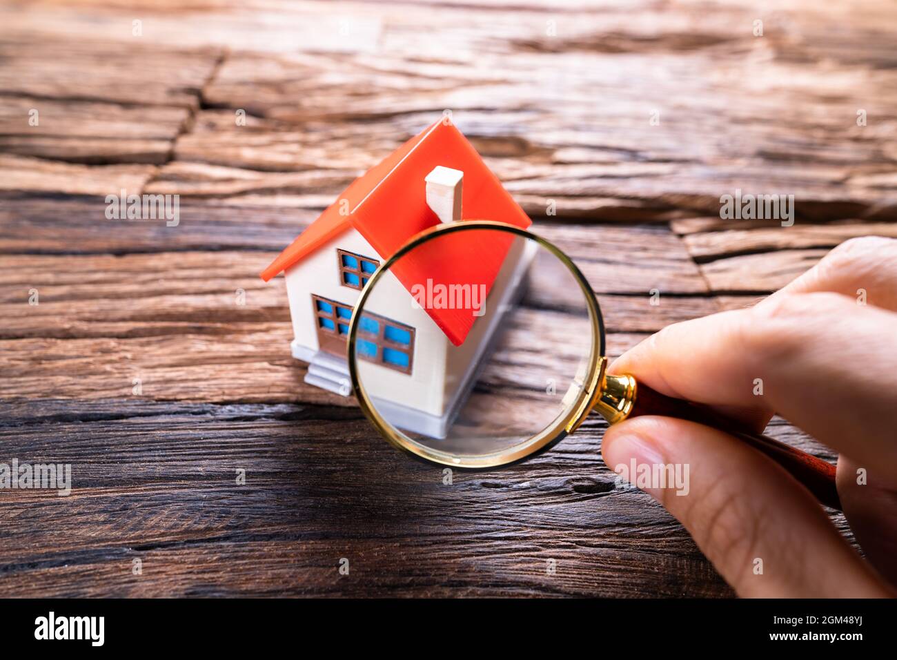 Real Estate House Appraisal And Inspection. Checking Home Stock Photo ...