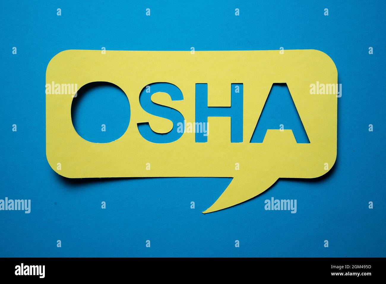 Construction Site OSHA Building Inspection Speech Bubble Sign Stock ...