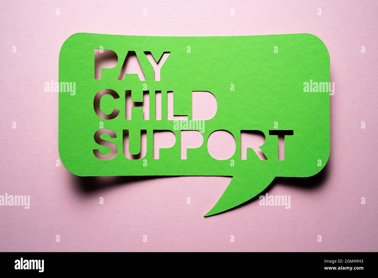Child Support Payment Order After Divorce Sign Stock Photo - Alamy
