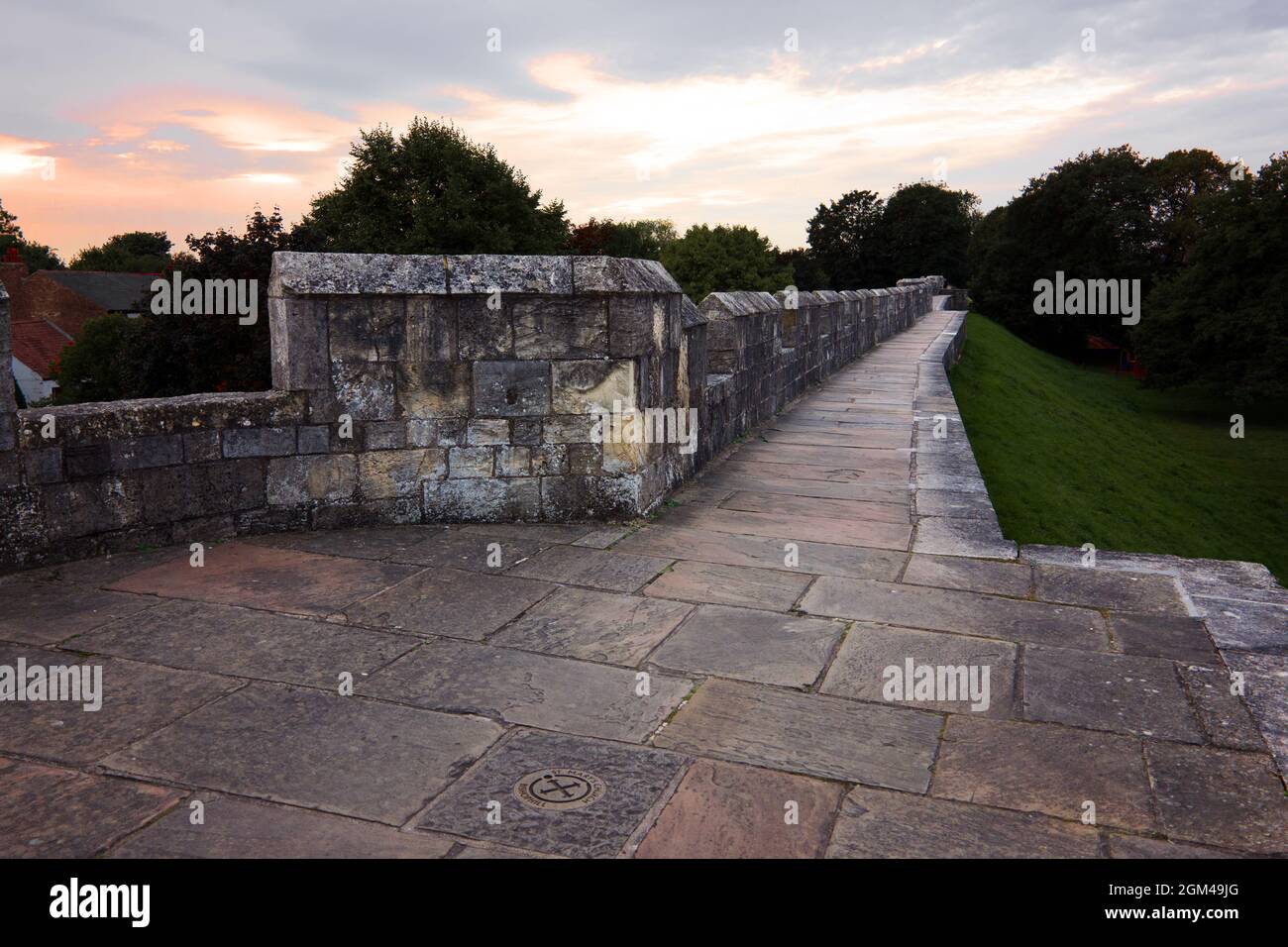 York City Walls were initiated by the Romans in around 71 AD but most ...