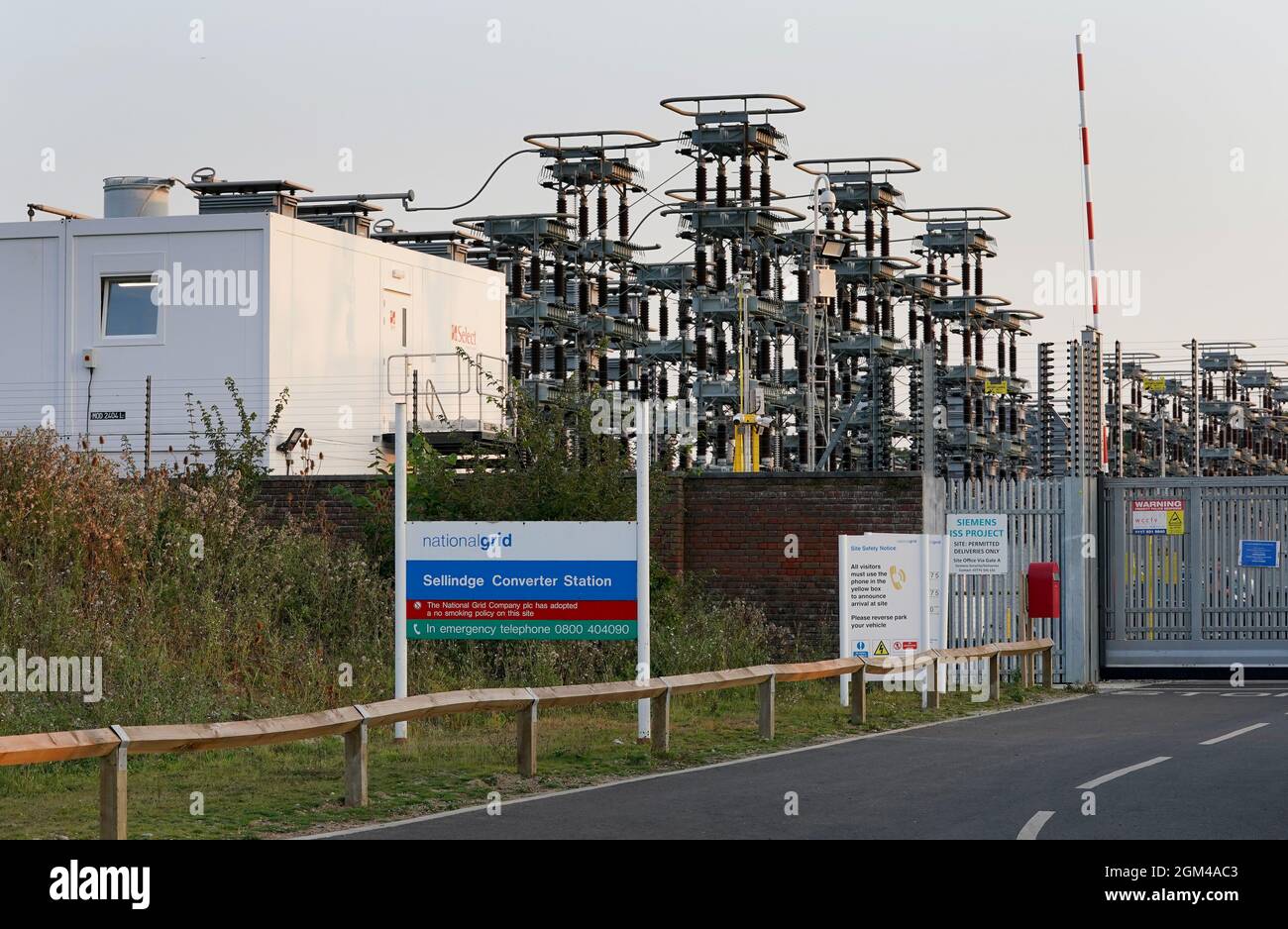 A view of the National Grid's Interconnexion France-Angleterre (IFA ...
