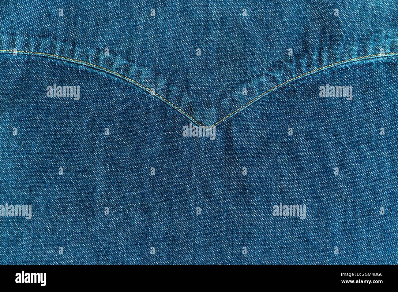 Denim texture with arched stitching, background Stock Photo - Alamy