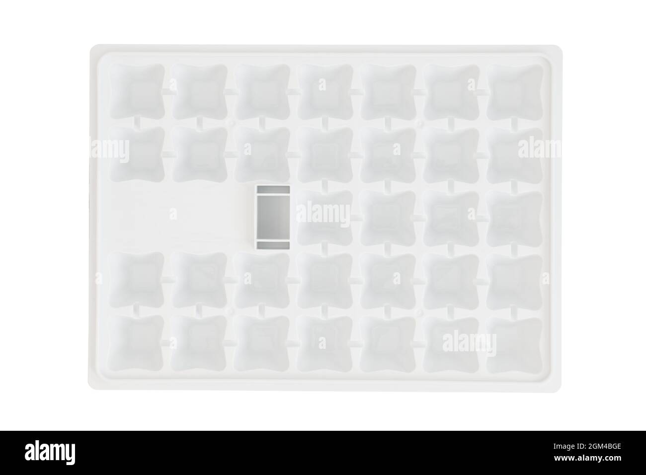 Plastic tray for producing ice cubes in the freezer of the refrigerator ...