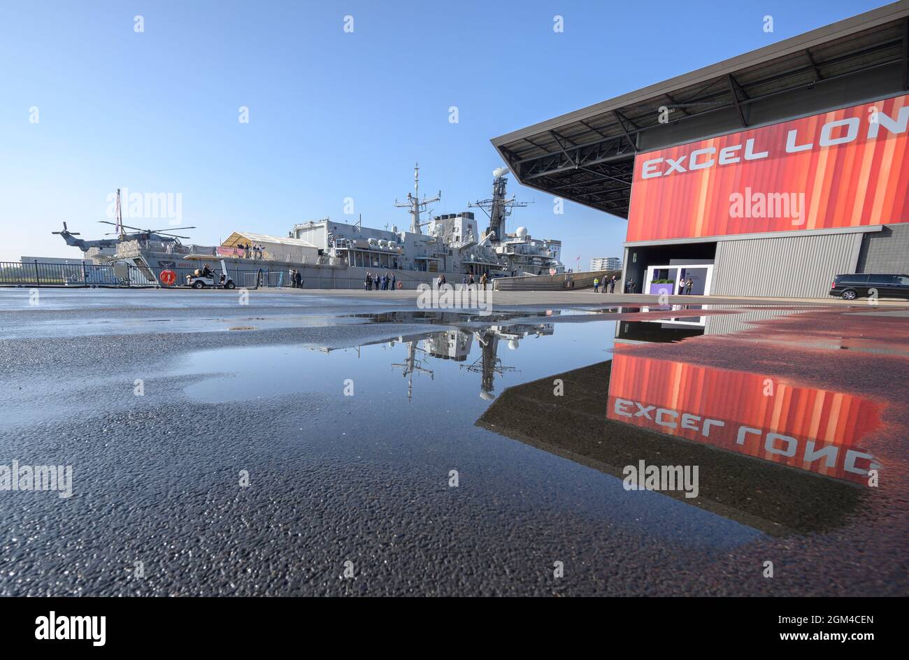 ExCel, London, UK. 16 September 2021. Day 3 at DSEI as London hosts the ...