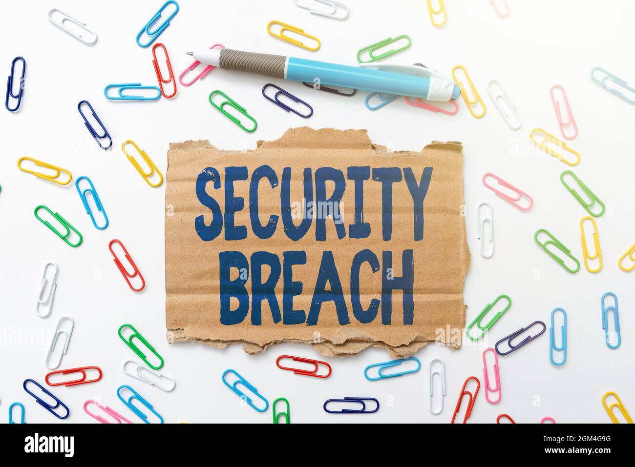 Text showing inspiration Security Breach. Concept meaning any incident ...