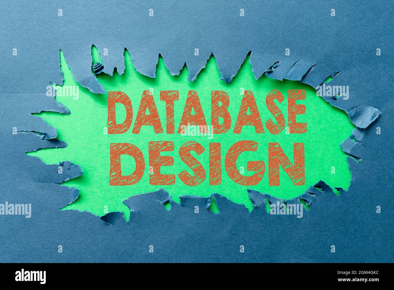 Text Caption Presenting Database Design Conceptual Photo Organisation Of Data According To A