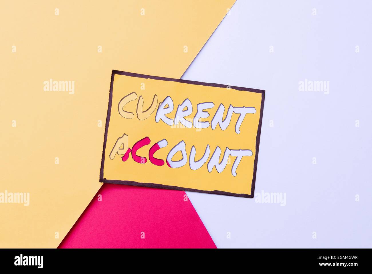 Handwriting text Current Account. Business overview personal bank ...