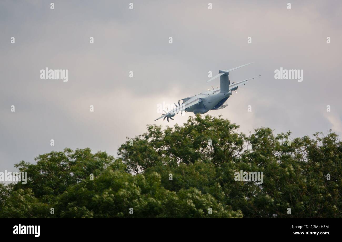 ZM401 RAF Royal Air Force Airbus A400M Atlas military cargo plane on a ...
