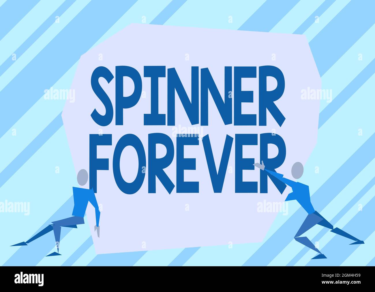 Writing displaying text Spinner Forever. Internet Concept stress ...