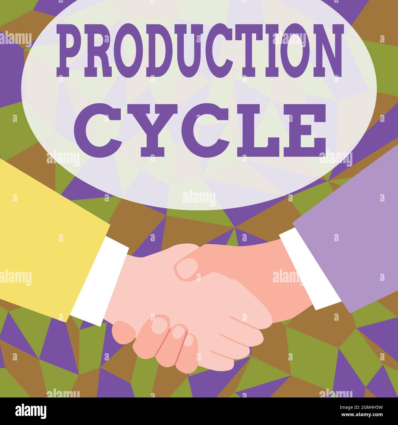 Conceptual display Production Cycle. Business approach conversion of ...