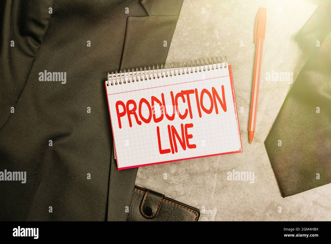 Hand writing sign Production Line. Conceptual photo set of sequential ...