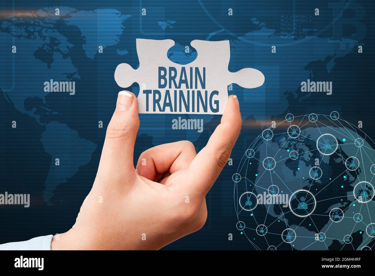 Writing displaying text Brain Training. Word Written on mental ...