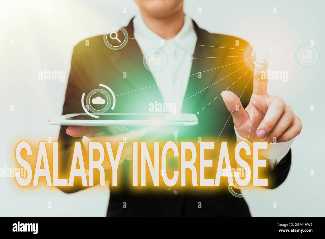 Conceptual display Salary Increase. Business showcase an increase in ...