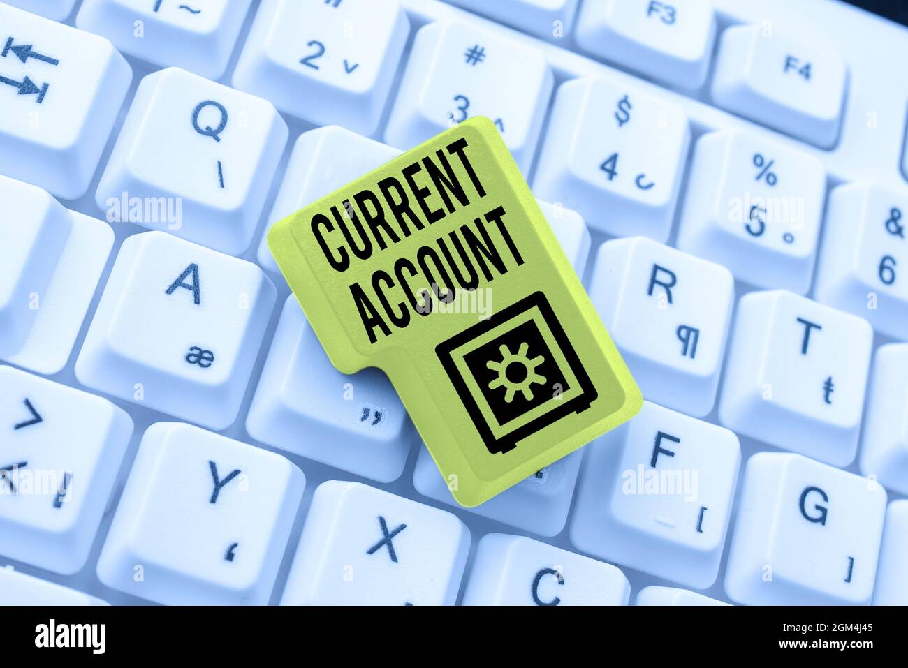 Hand writing sign Current Account. Business approach personal bank ...