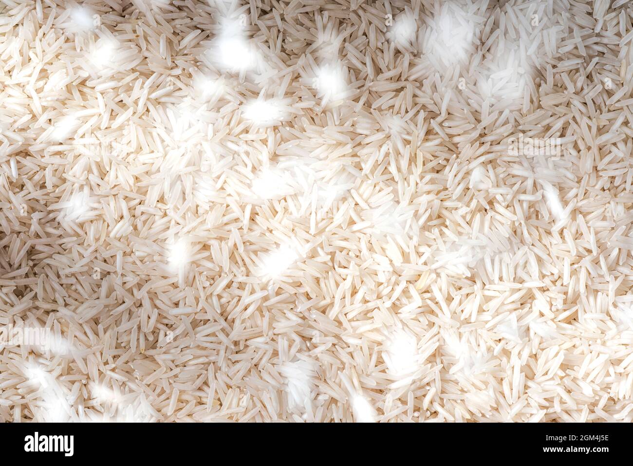 Uncooked White Rice Grain Background. Flying Grains Motion Stock Photo ...