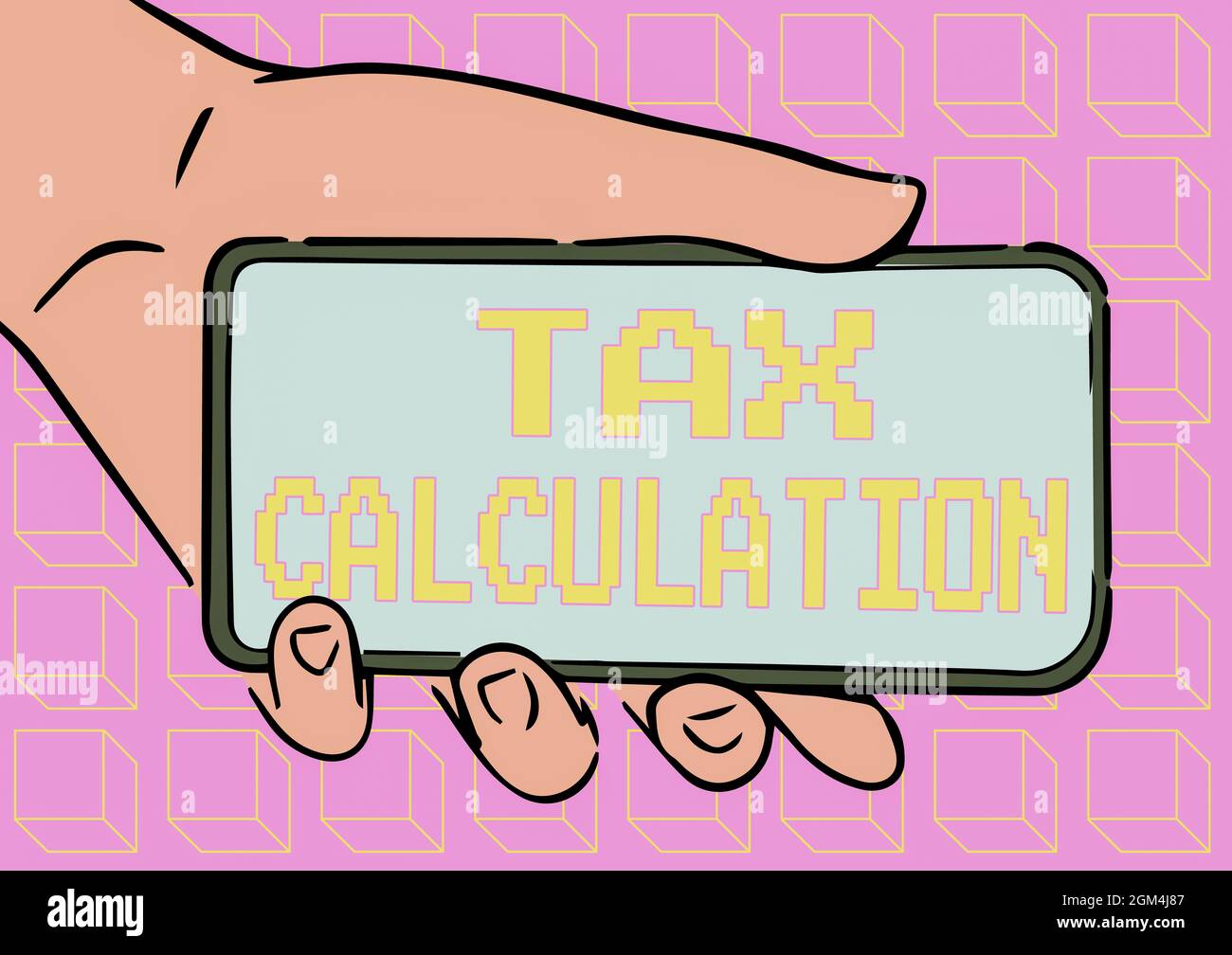 Text sign showing Tax Calculation. Business idea an assessment of how ... Text sign showing Tax Calculation. Business idea an assessment of how ...