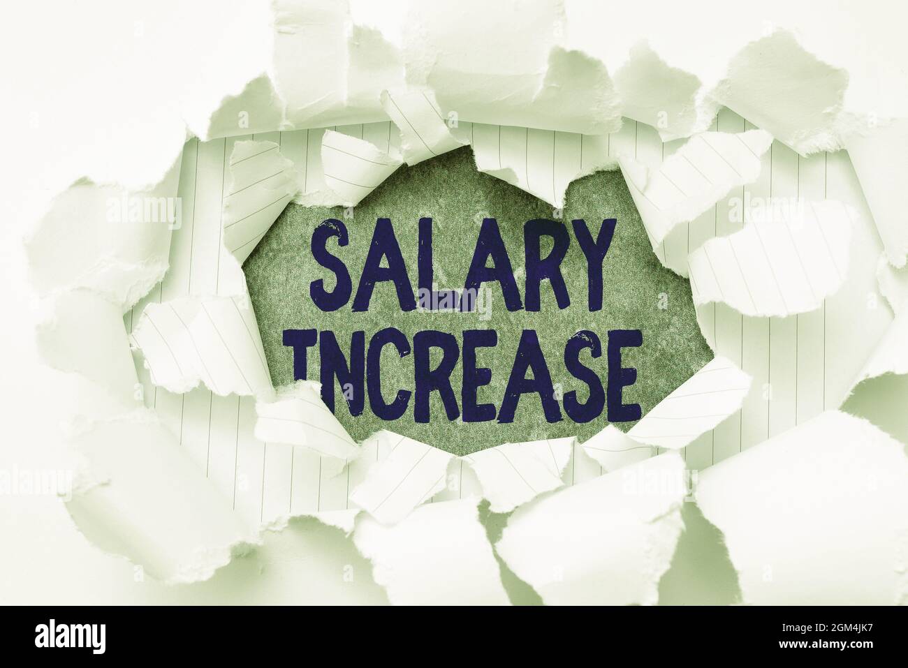Hand writing sign Salary Increase. Conceptual photo an increase in the ...
