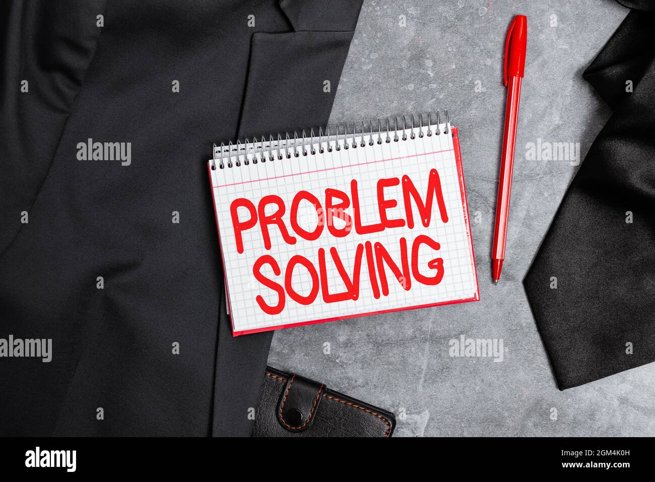 Hand writing sign Problem Solving. Business concept to find an answer ...