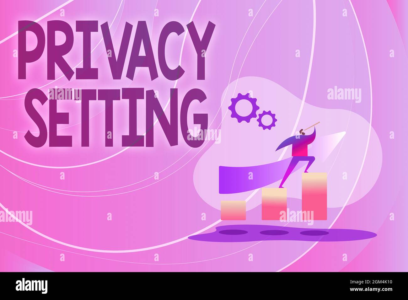 Hand writing sign Privacy Setting. Internet Concept limit the access of ...
