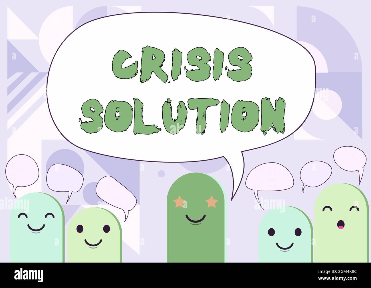 Hand writing sign Crisis Solution. Business idea process by which an ...