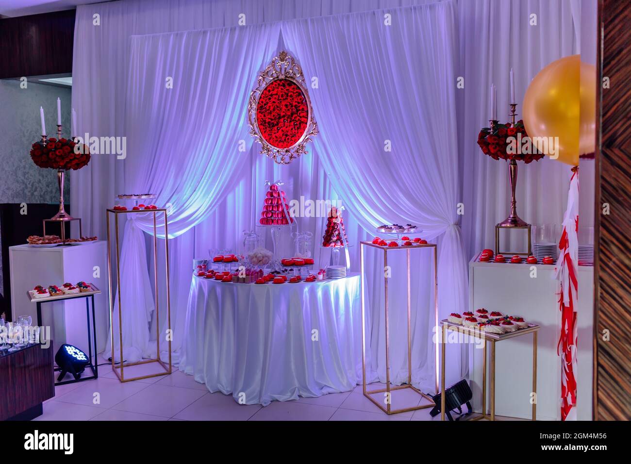 Red Wedding Candy Buffet