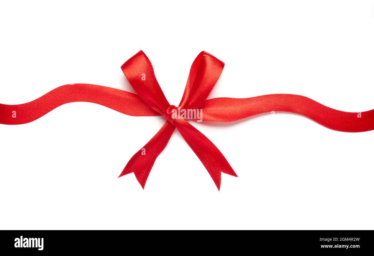 Red ribbon knot hi-res stock photography and images - Alamy