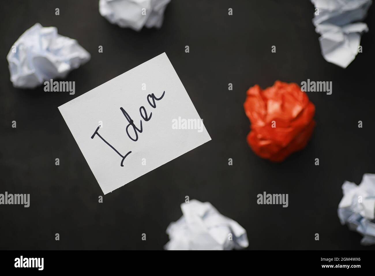 Colored pieces of paper. The concept of creativity and formation of ...