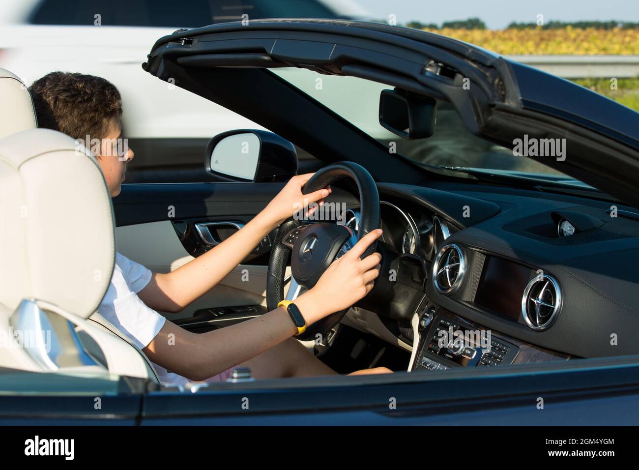 Male person vehicle hi-res stock photography and images - Alamy