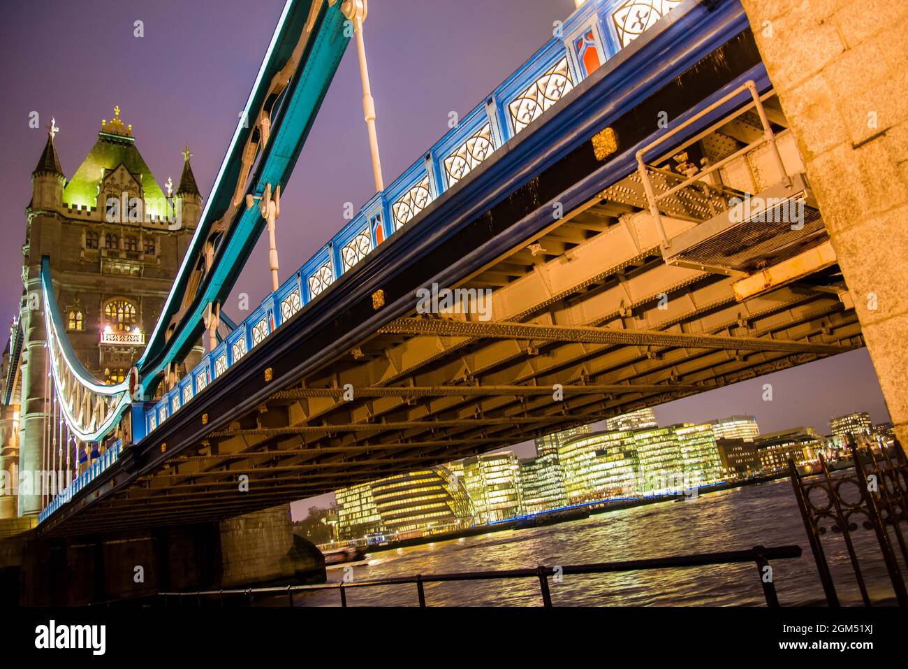 Architecture underneath Tower Bridge in London UK Stock Photo - Alamy