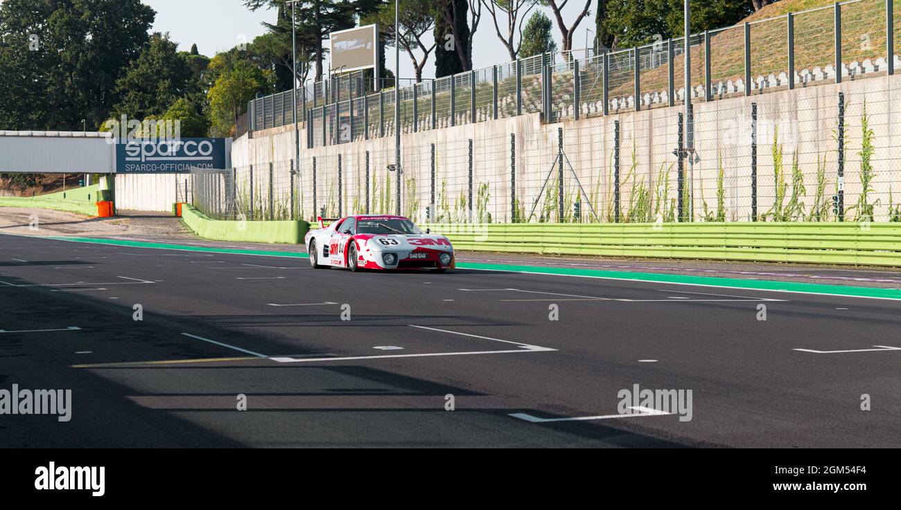 Italy, september 12 2021. Vallelunga classic. 70s cars Ferrari 512 BBLM ...