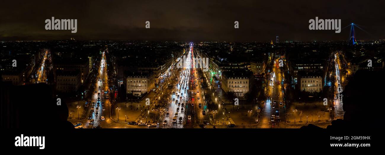 Champs elysees boulevard hi-res stock photography and images - Alamy