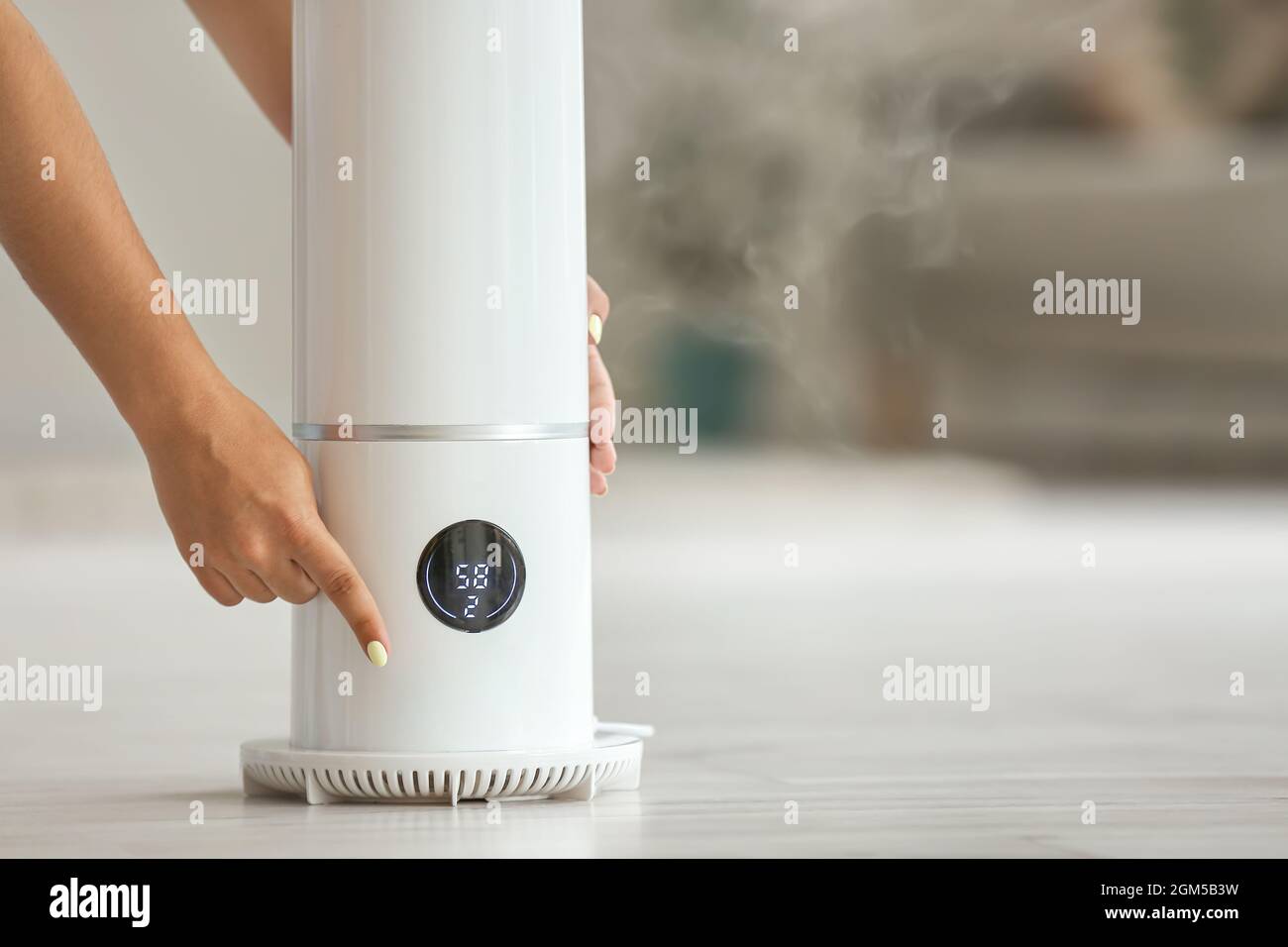 Modern ultrasonic air humidifier closeup hi-res stock photography and ...