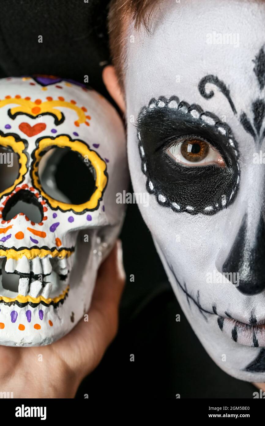 Sugar Skulls Face Paint Men