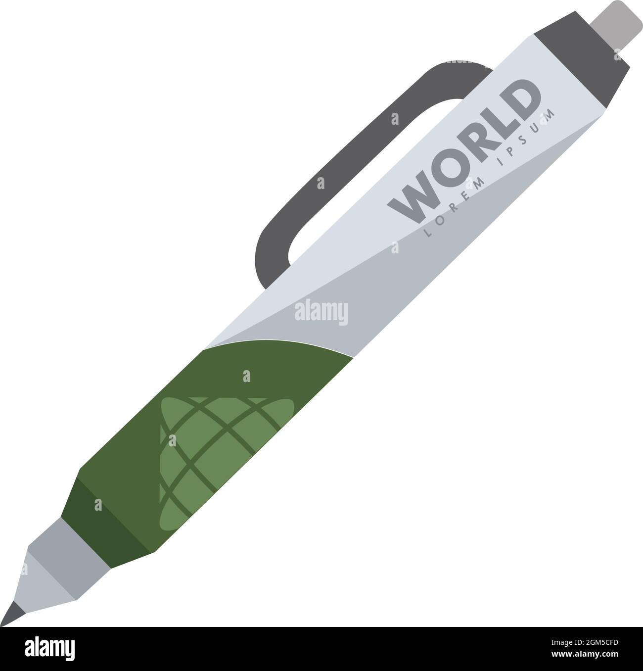 pen with corporate identity on white background Stock Vector Image ...