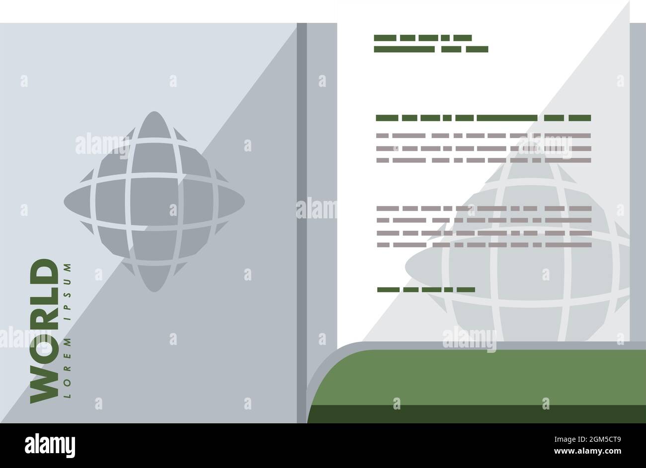 file with corporate identity on white background Stock Vector Image ...