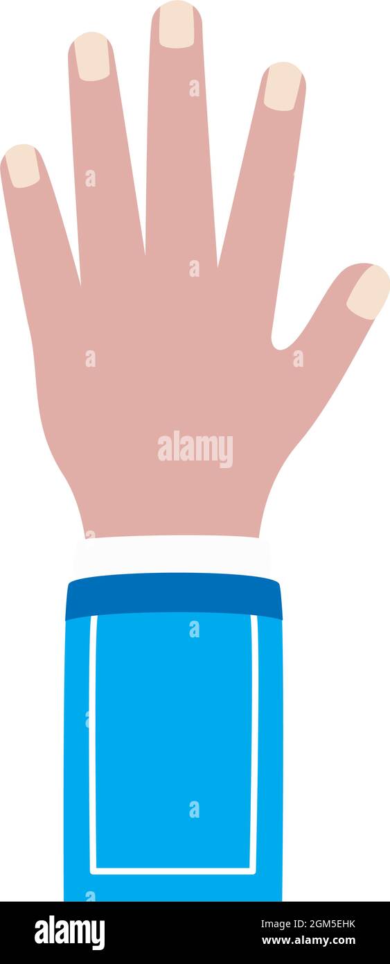 human hand on white background Stock Vector Image & Art - Alamy