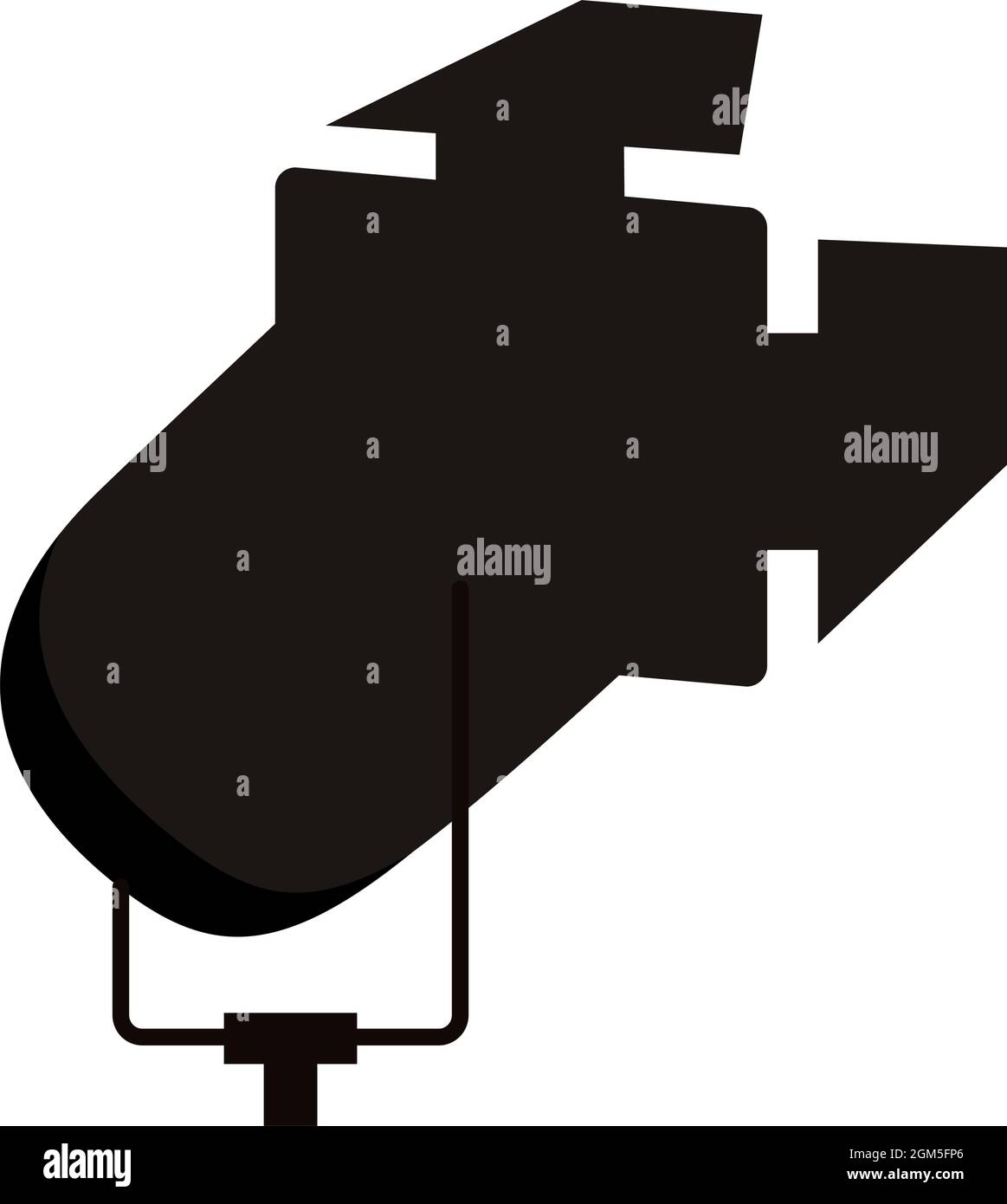 spotlight device of side on white background Stock Vector Image & Art ...