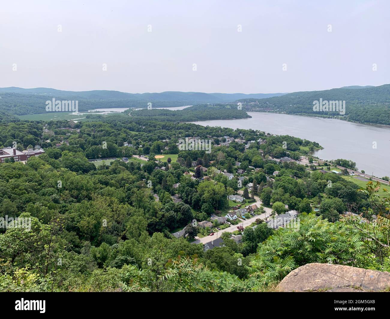 Cold Springs panorama from the top of Breakneck Ridge in upstate New ...