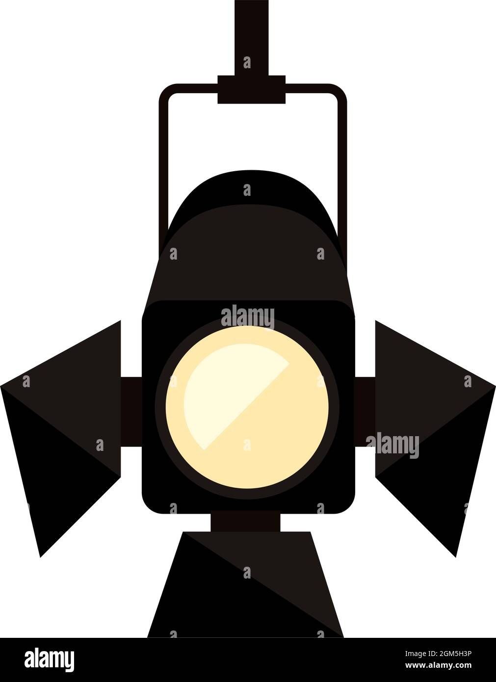 spotlight device on white background Stock Vector Image & Art - Alamy