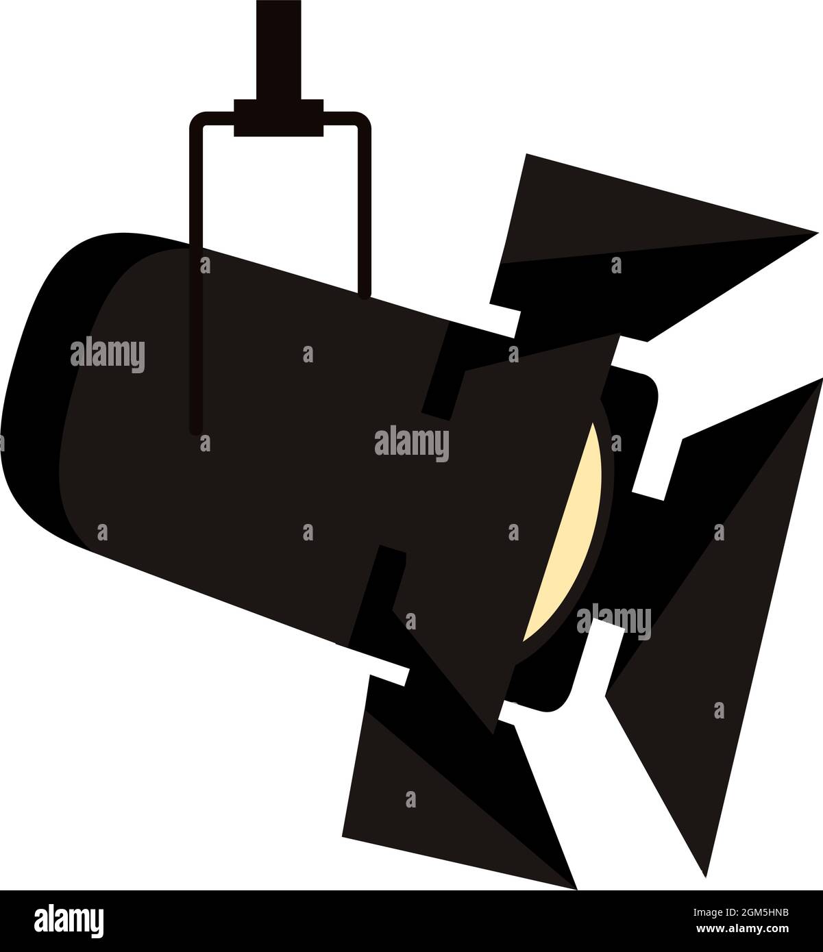 spotlight lamp on white background Stock Vector Image & Art - Alamy