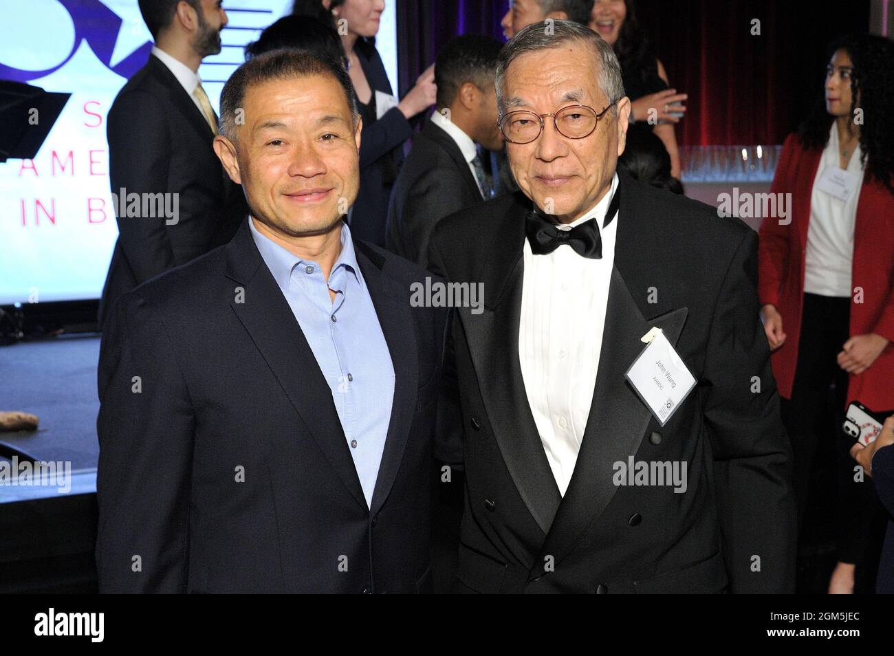 L-R: John Liu and John Wang attend the Asian American Business ...