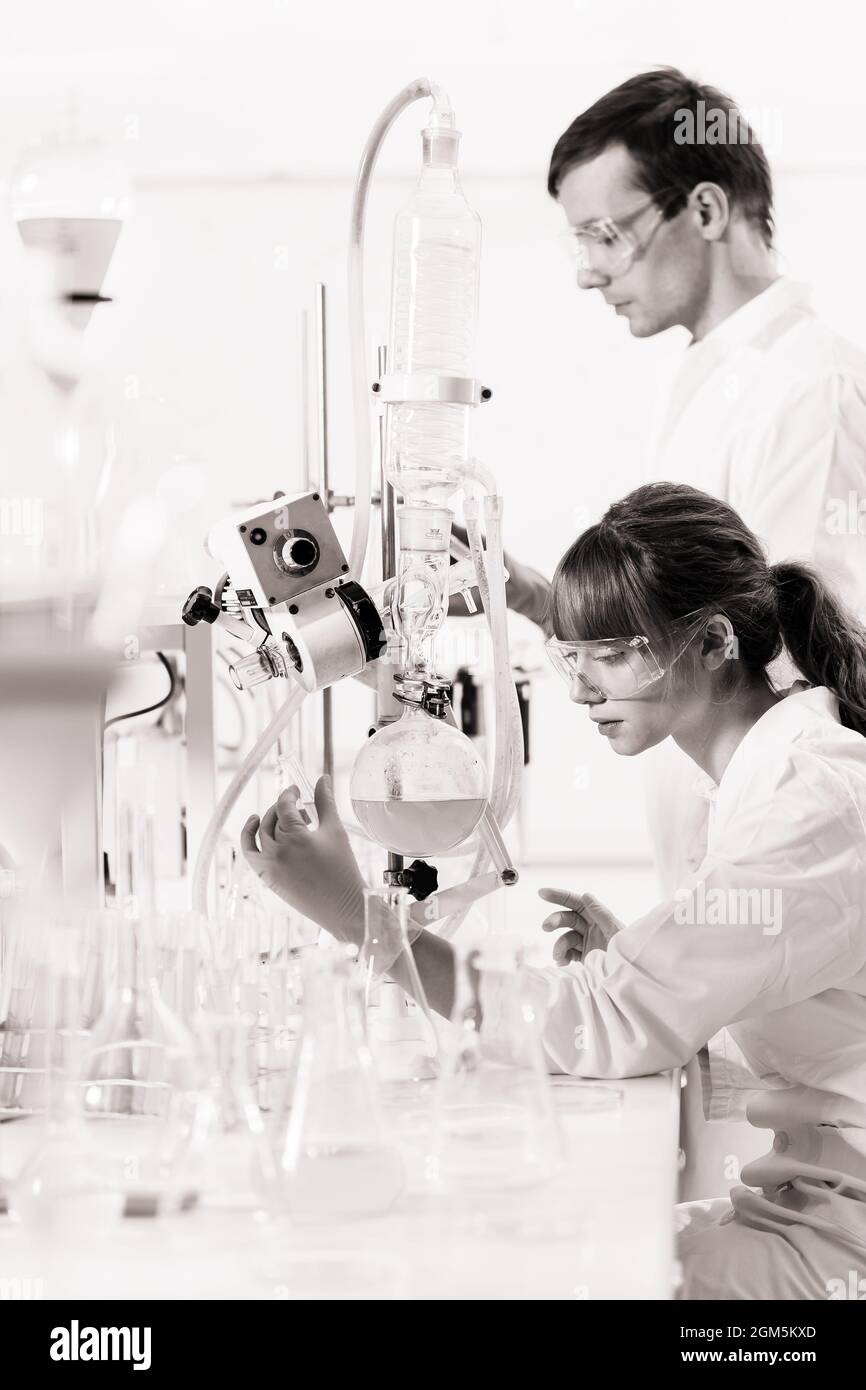 Team professional young chemists hi-res stock photography and images ...