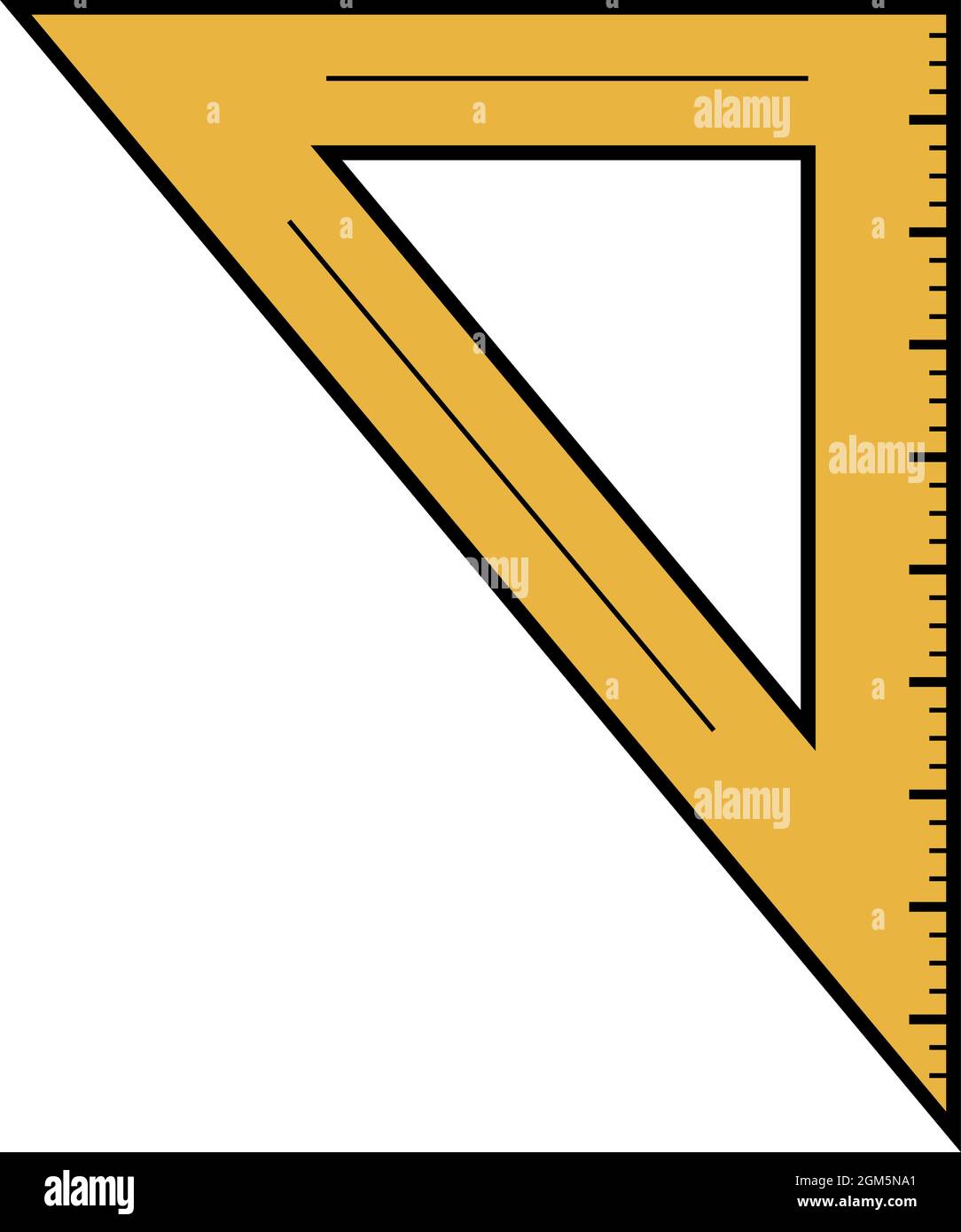 Angle ruler icon. Outline angle ruler vector icon color flat isolated ...